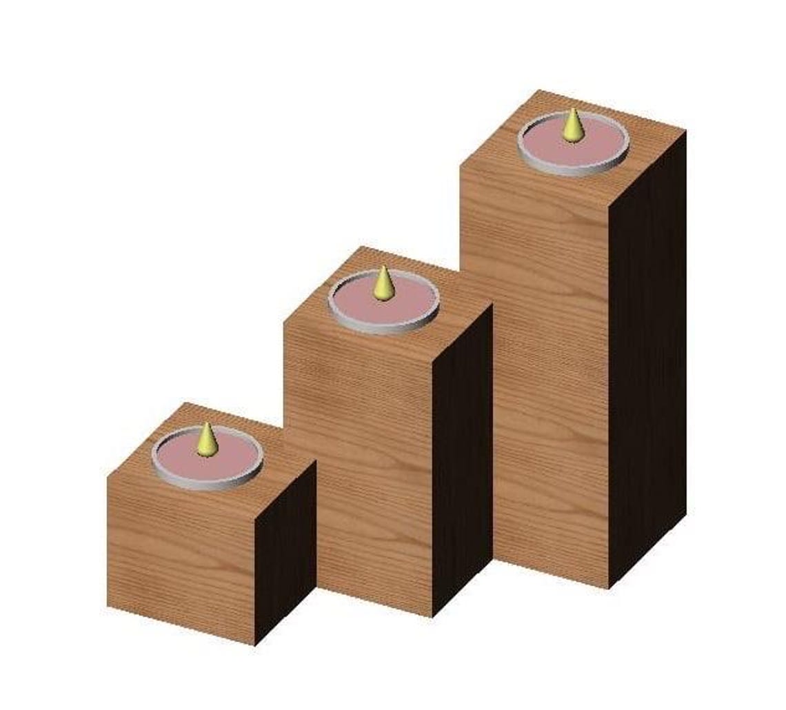 Three Tier Candle Holder Plans - Etsy