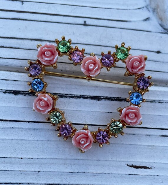 vintage avon color hearts - Gem