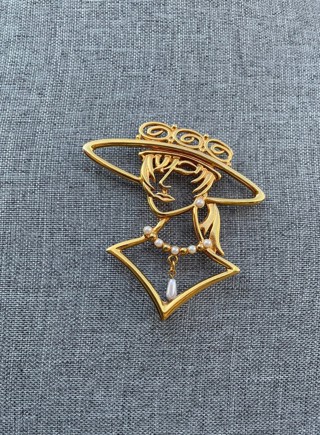 Vintage Jonette Lady Brooch - Etsy