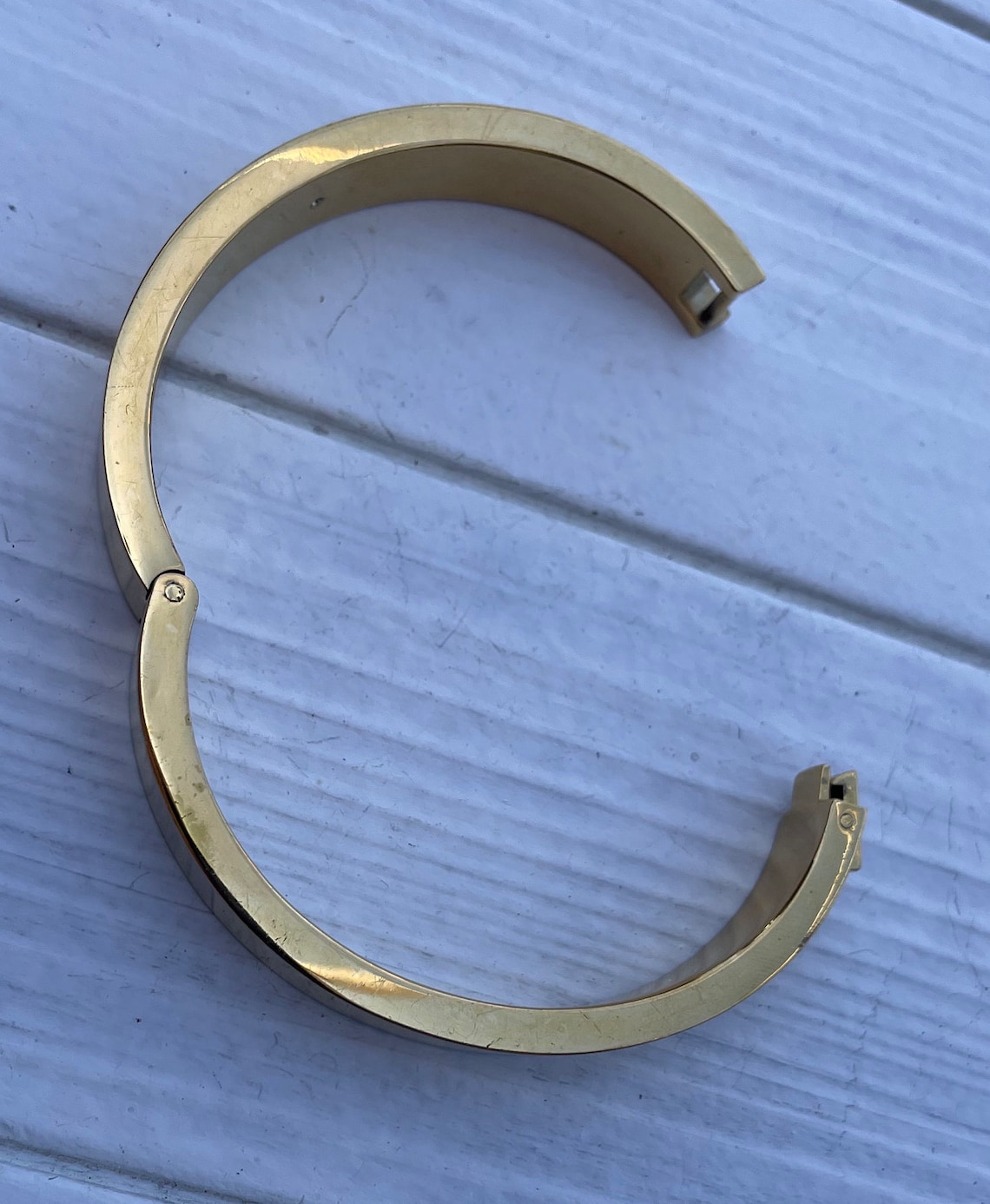 Vintage Gold Tone J Crew Bangle / Bracelet - Etsy
