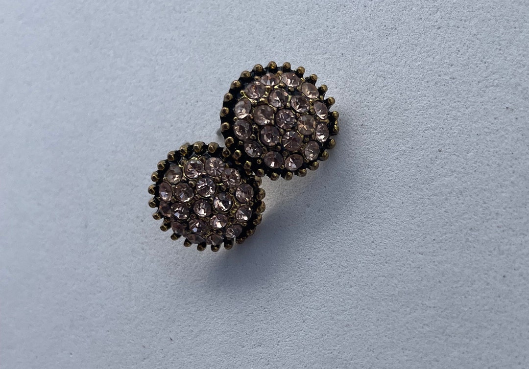 Vintage Cluster Rhinestones Studs - Etsy