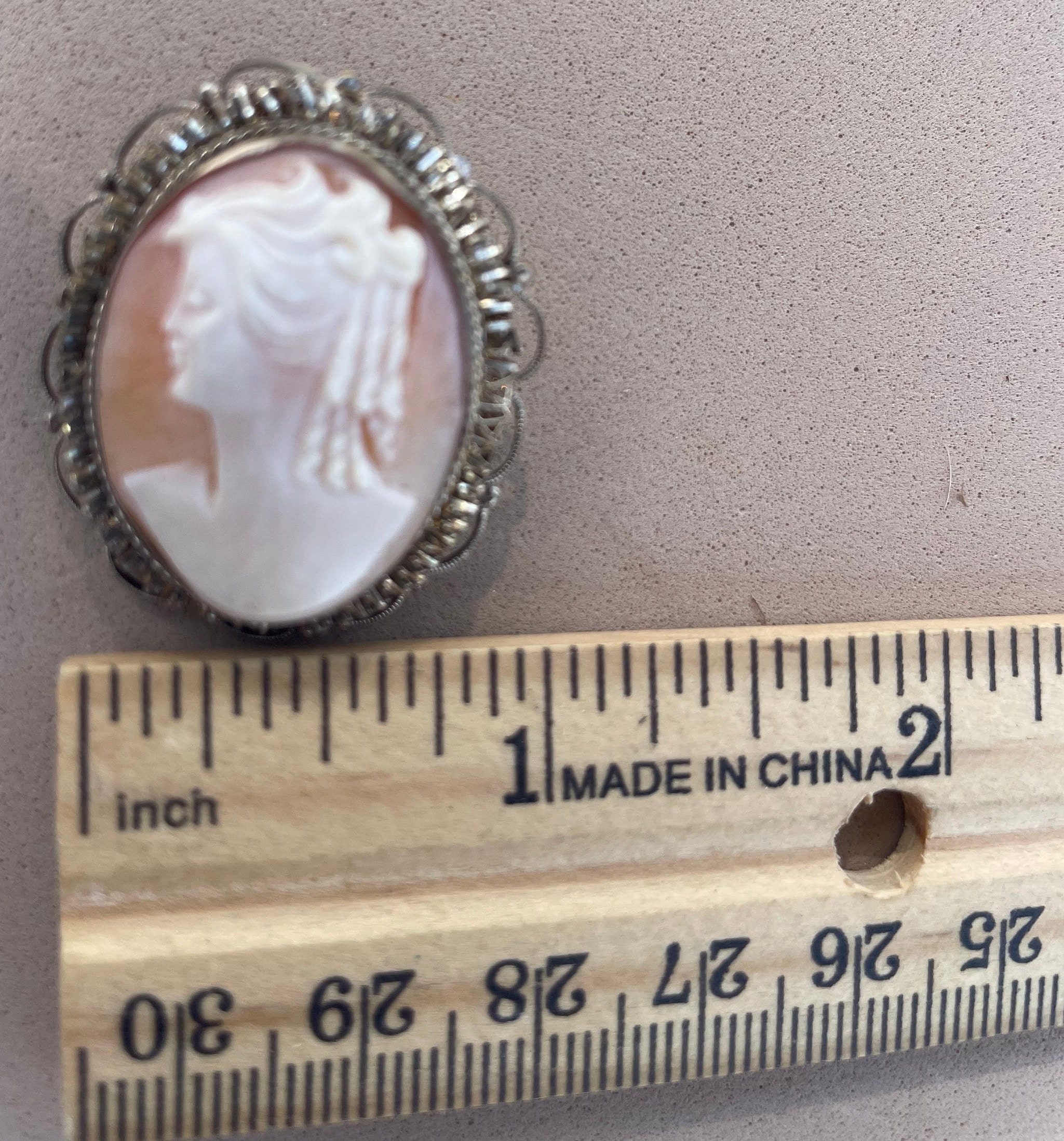Vintage Shell Cameo Brooch / Pendant - Etsy