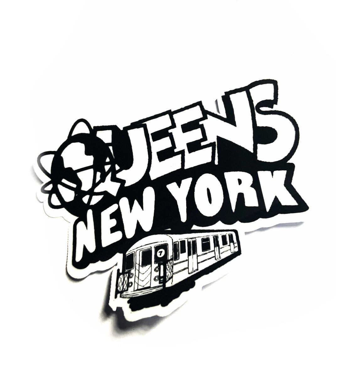 Vinyl Sticker | Queens New York | Waterproof New York NYC Stickers for ...