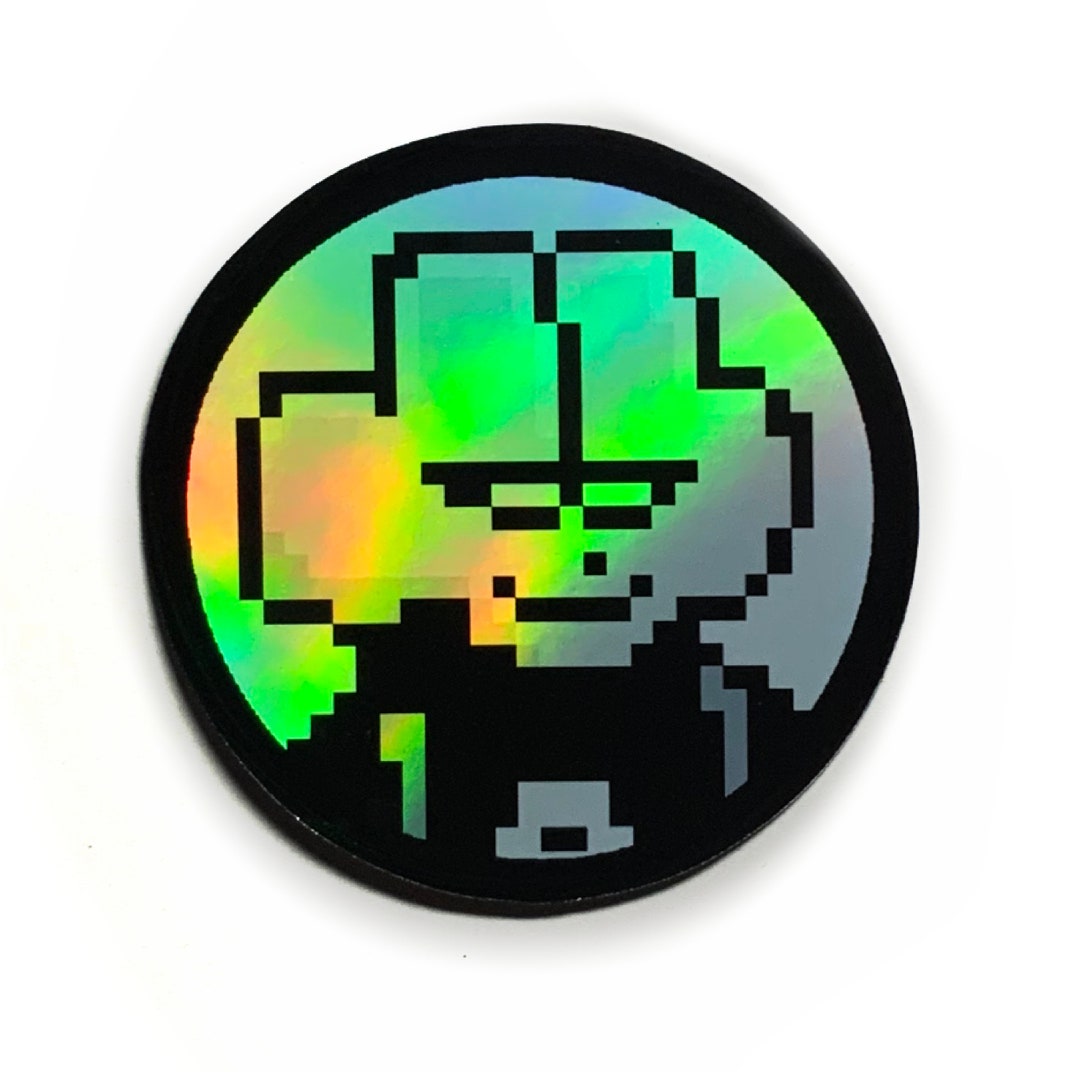 Pixel Art | Vemo Arcade 3 Handmade Holographic Vinyl Sticker Water ...