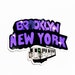 Vinyl Sticker Brooklyn New York Purple | Waterproof New York NYC ...