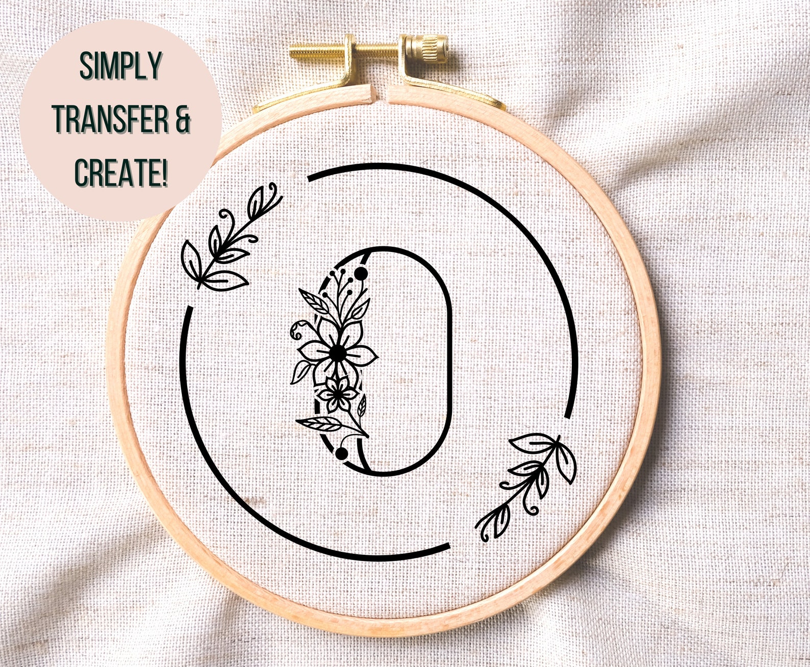 Letter O Hand Embroidery Monogram Letter O Hand Embroidery - Etsy