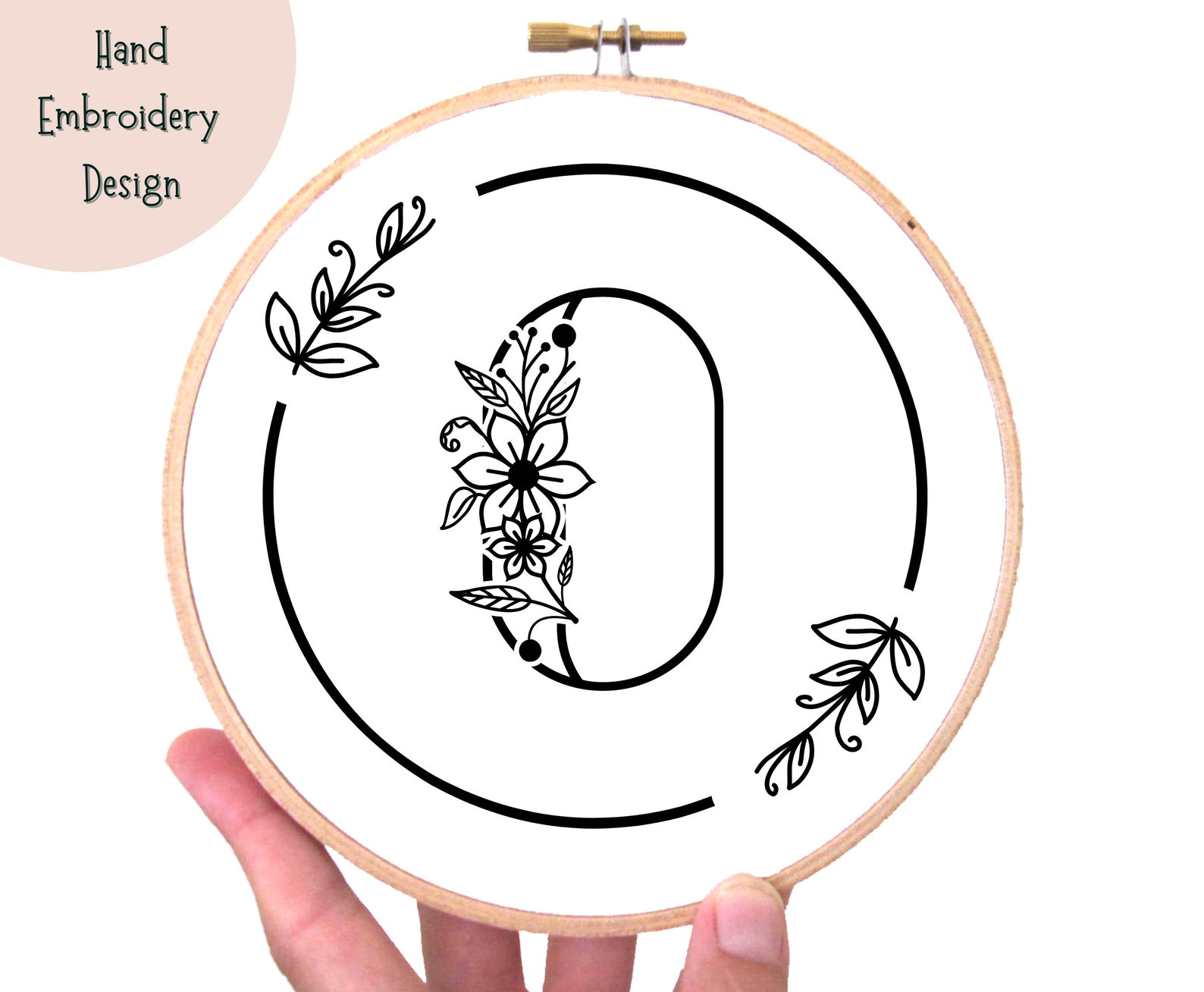 Letter O Hand Embroidery Monogram Letter O Hand Embroidery - Etsy