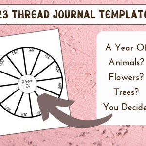 Thread Journal Templates 10 Embroidery Calendar Templates - Etsy