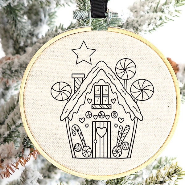 Gingerbread Embroidery Pattern - Etsy