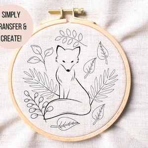 Woodland Animals Hand Embroidery Pattern Bundle - Set of Animal ...