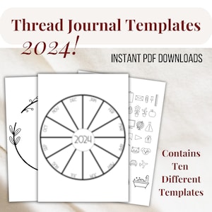 Thread Journal Templates 10 Embroidery Calendar Templates 365 Days of ...