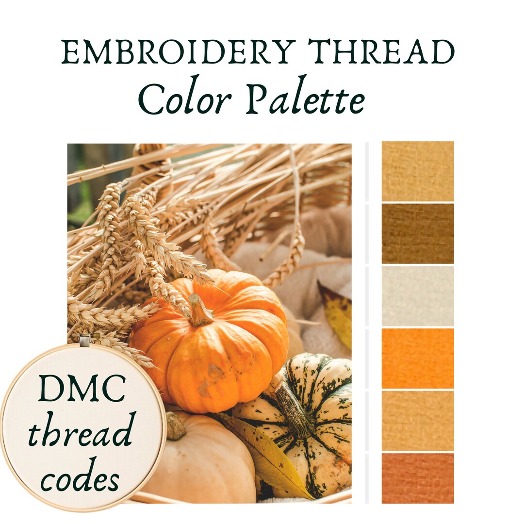 Embroidery Color Palette DMC Thread Codes Palette Embroidery Floss ...