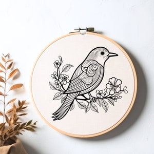Birds Hand Embroidery Pattern Bundle - Birds and Flowers PDF Pattern ...