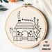 Tiny House Hand Embroidery Pattern Floral House Embroidery PDF ...