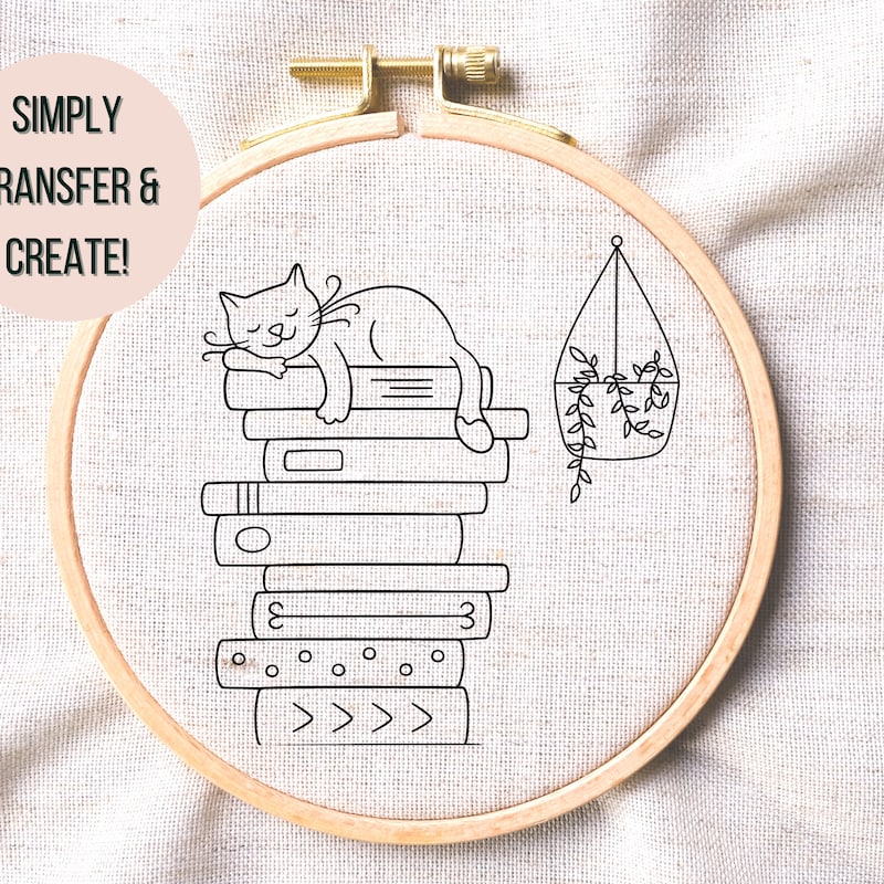Cat Hand Embroidery - Etsy