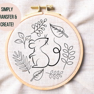 Woodland Animals Hand Embroidery Pattern Bundle - Set of Animal ...