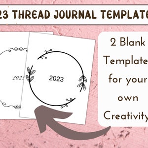 Thread Journal Templates 10 Embroidery Calendar Templates - Etsy