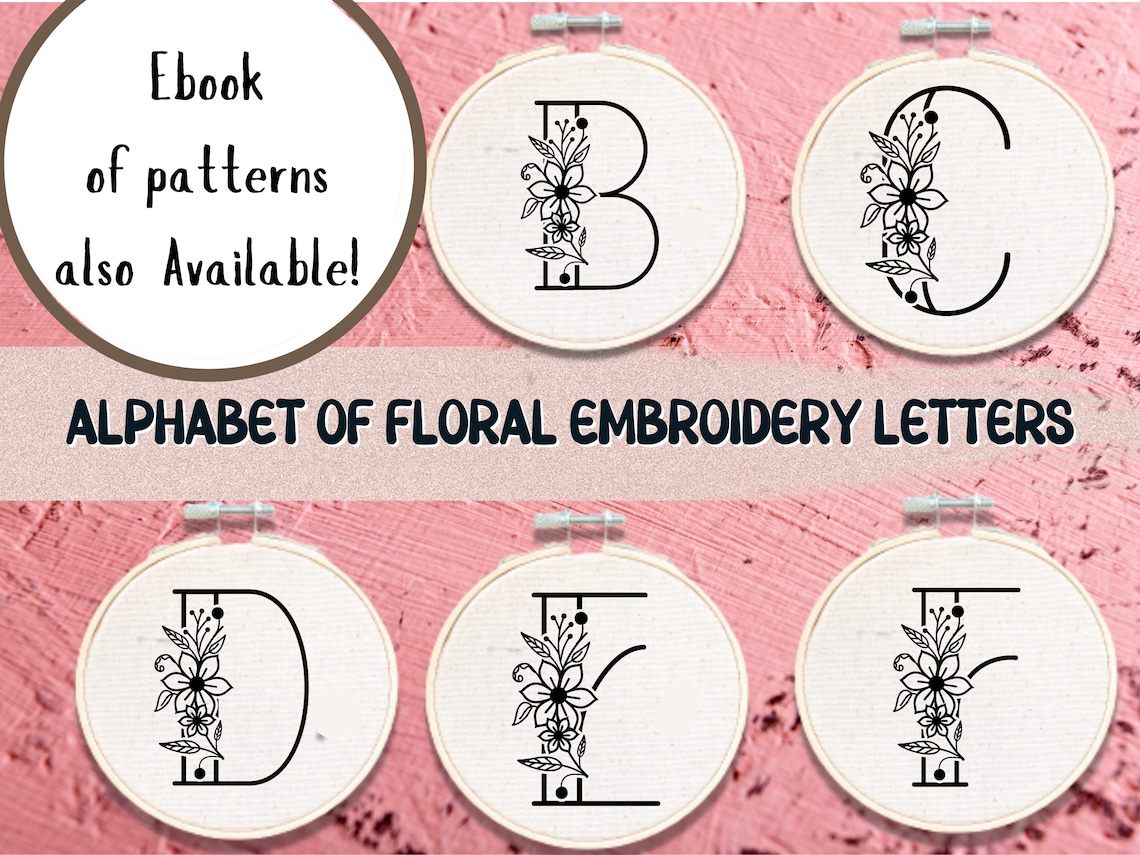 Letter B Hand Embroidery Monogram Letter B Hand Embroidery - Etsy