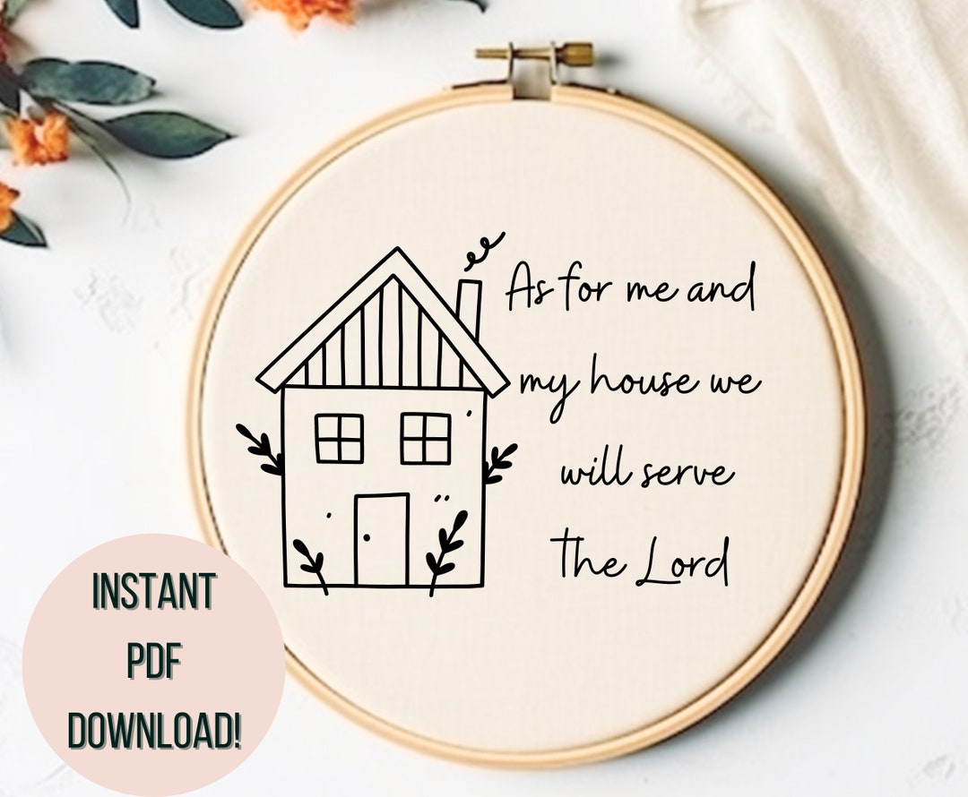 Christian Quote Hand Embroidery Download - Christian Embroidery Pattern ...