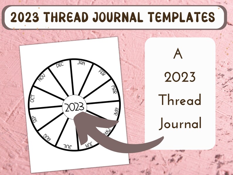 Thread Journal Templates 10 Embroidery Calendar Templates - Etsy
