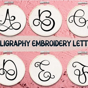 Hand Embroidery Letter Pattern Bundle - Hand Embroidery Alphabets ...