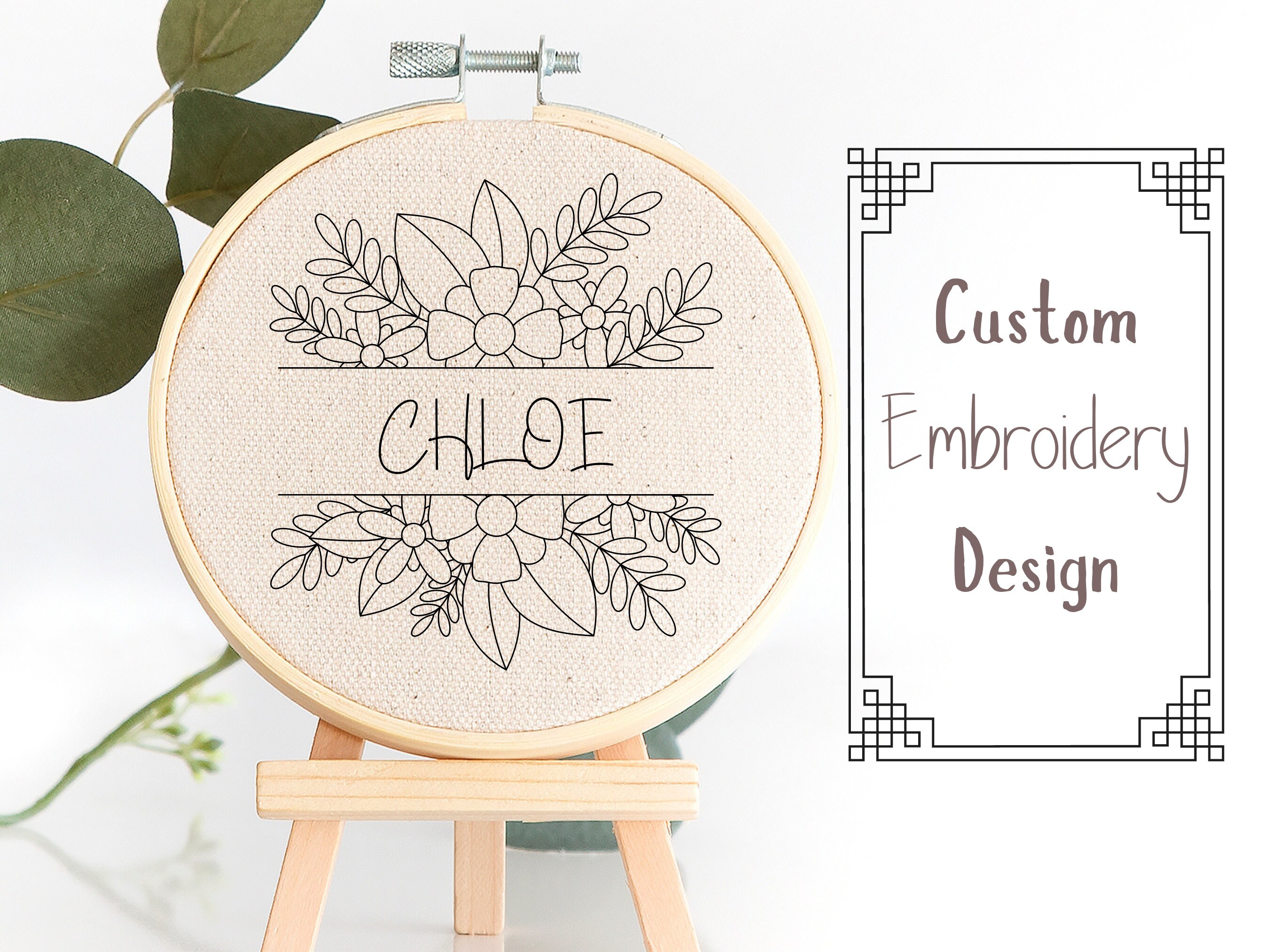Custom Hand Embroidery Pattern - Personalized Hand Embroidery PDF ...