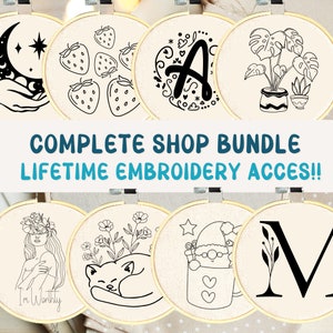 Minimalist Open Book Hand Embroidery Pattern Simple Book Embroidery PDF ...