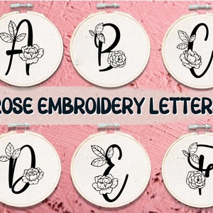 Hand Embroidery Letter Pattern Bundle - Hand Embroidery Alphabets ...