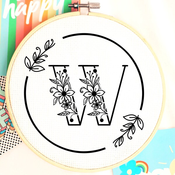Letter W Monogram - Etsy