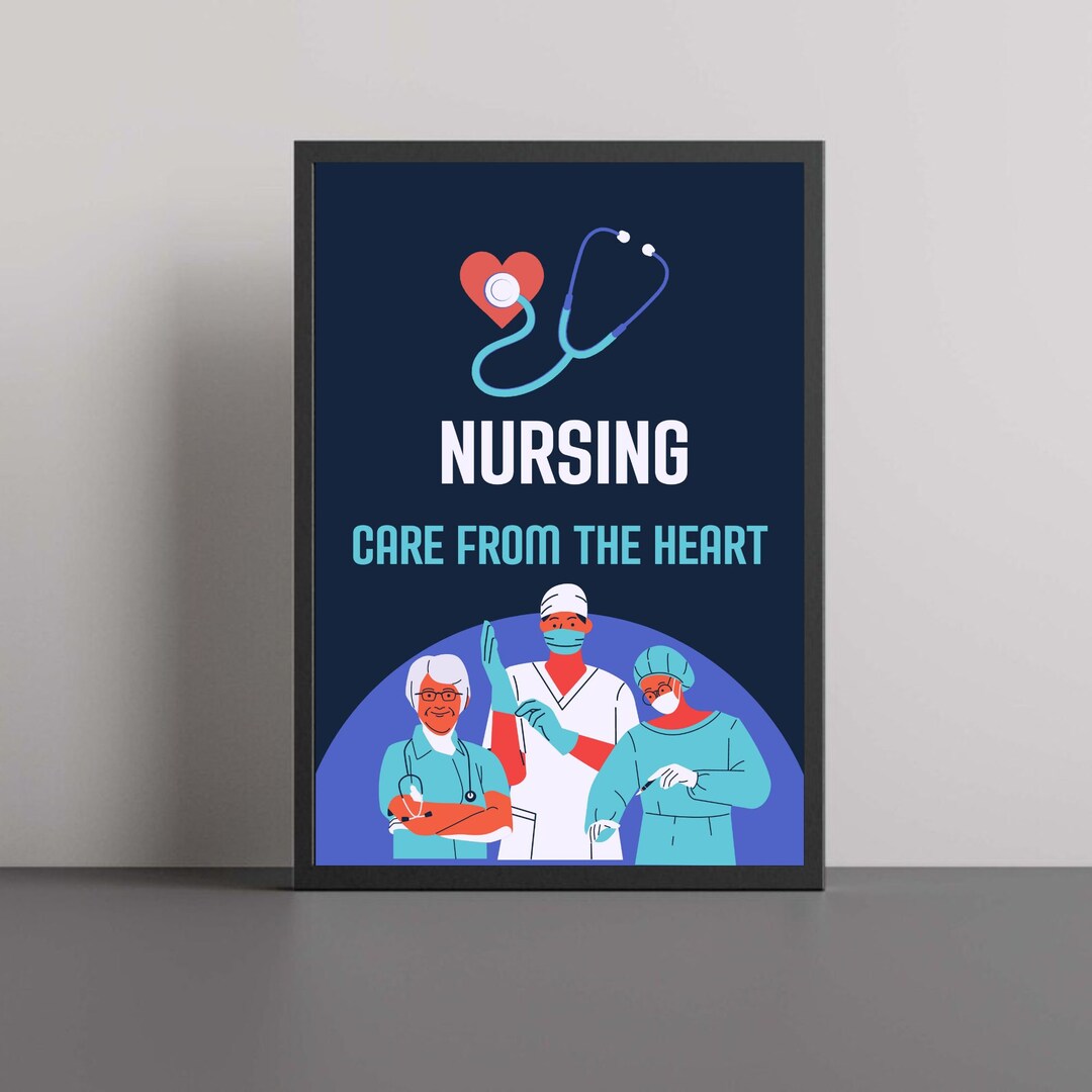 Nursing Gifted, Nursing Care From the Heart, Nurse Gifted, Artful Wall ...