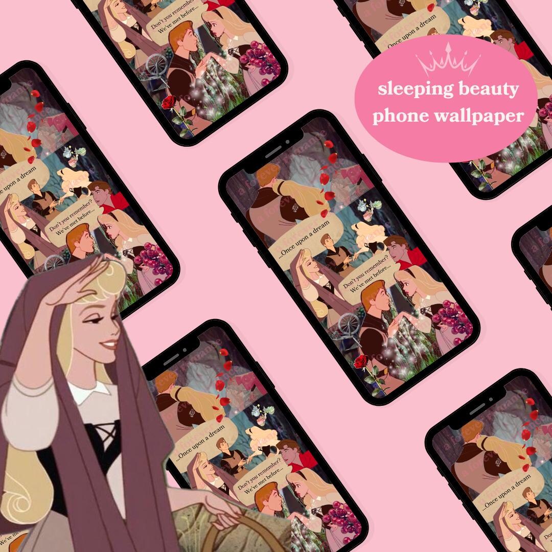 Sleeping Beauty Phone Wallpaper: Princess Wallpaper, Aurora, Romantic ...