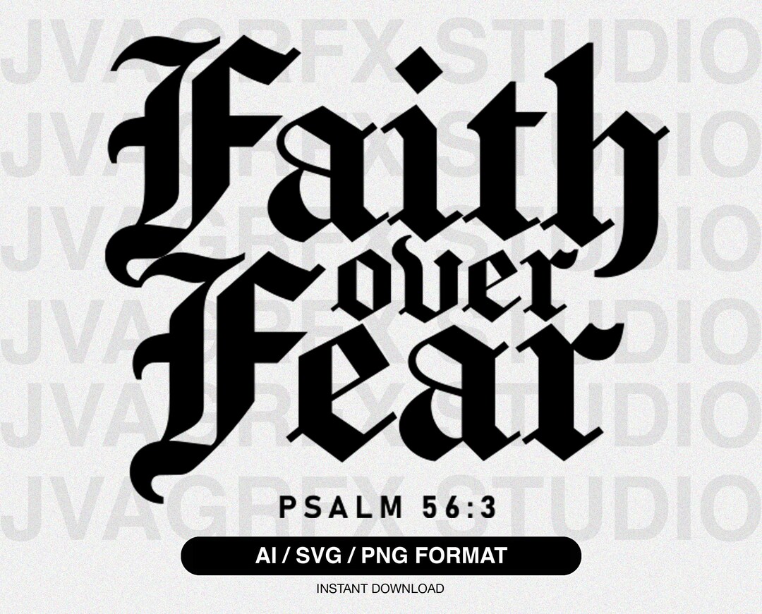 Glaube über Angst Svg, Bibel svg, Jesus svg, trendy Christliche svg ...