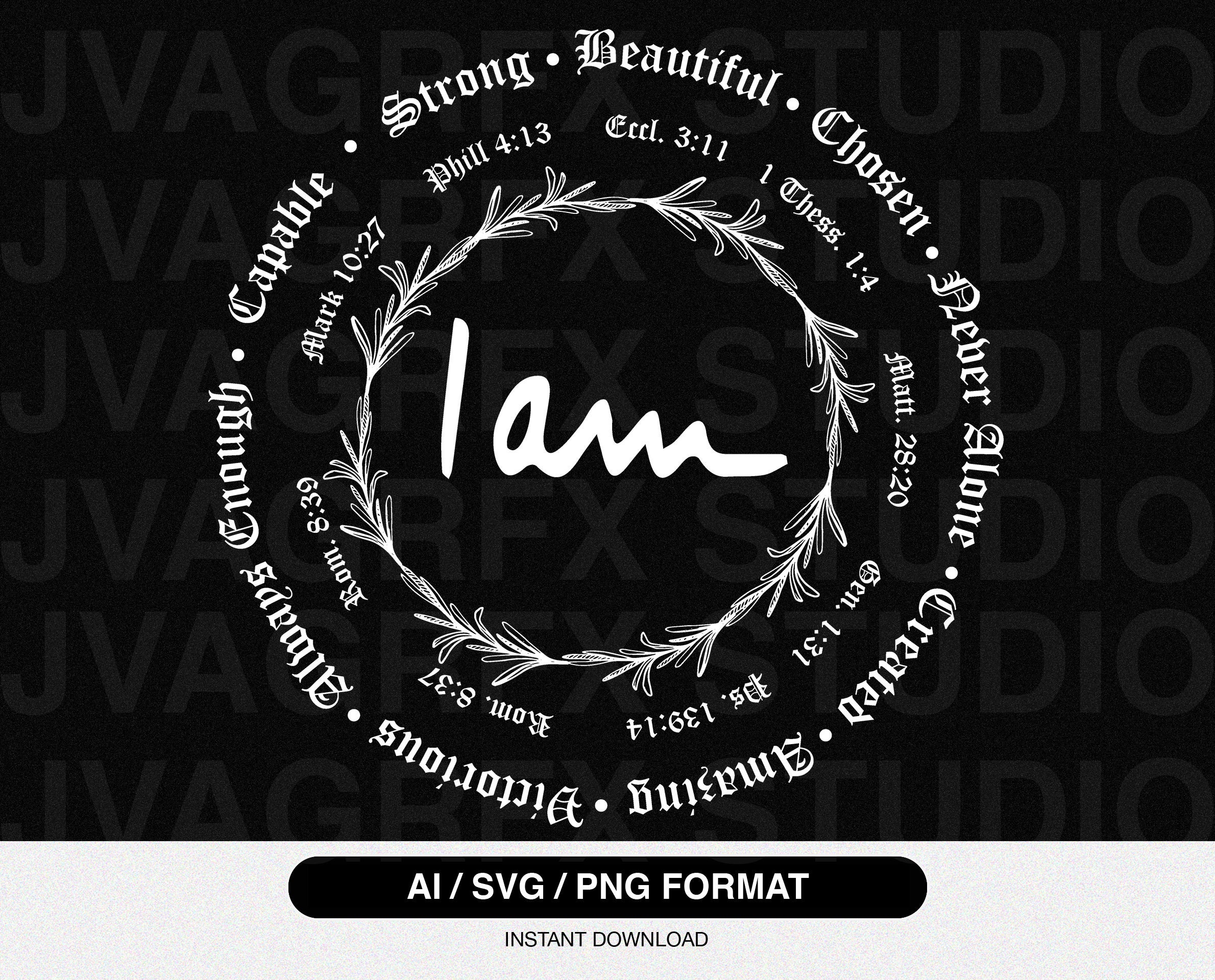 Bible Verse SVG, Affirmation Svg, Christian Inspiration SVG ...