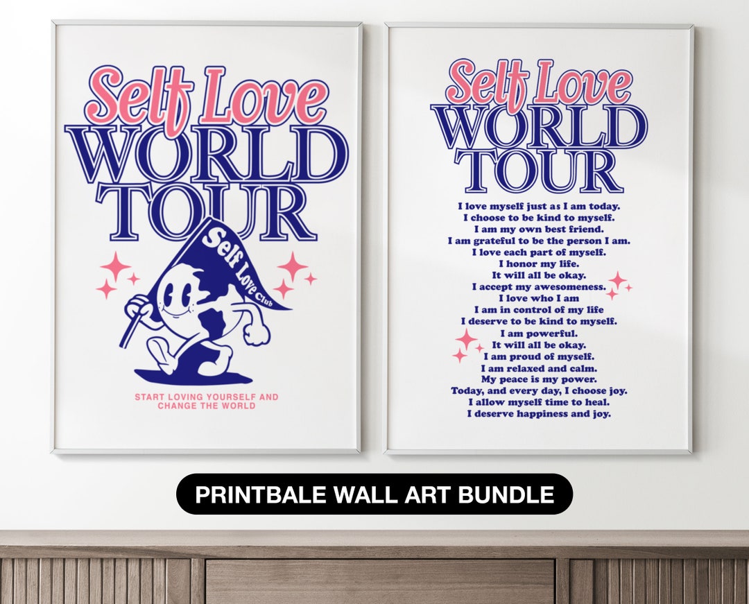 Self Love Affirmation Wall Art Digital Download Print Self - Etsy