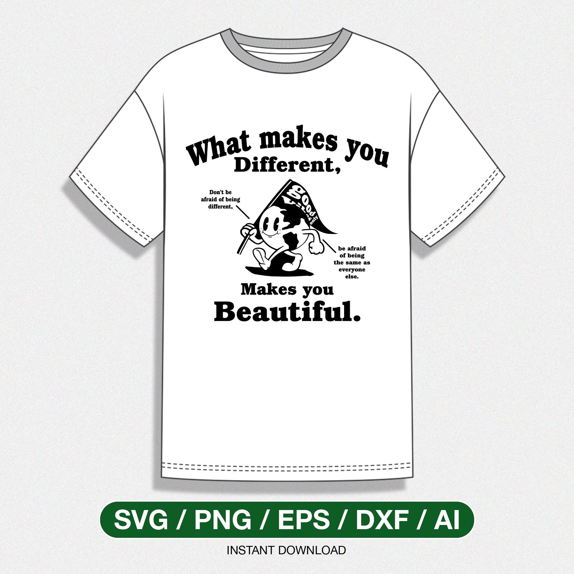 Be Different SVG, Trendy Svg Design, Groovy SVG, Sayings Svg, Printable ...