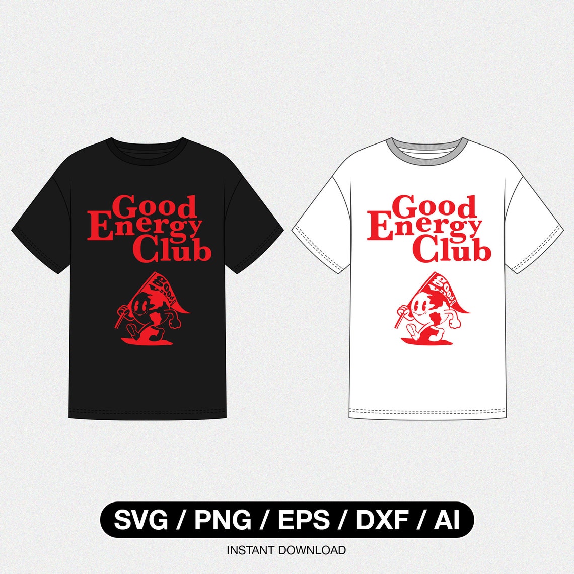 Retro Style Svg Good Energy SVG Cute Tshirt Design Svg - Etsy