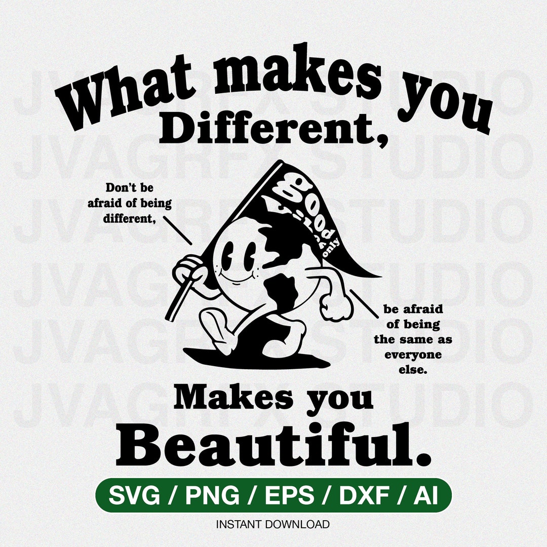 Be Different SVG, Trendy Svg Design, Groovy SVG, Sayings Svg, Printable ...