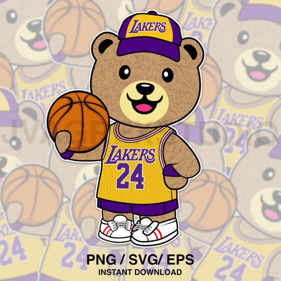 Basketball SVG Cute Png Design Sticker SVG Los Angeles SVG | Etsy