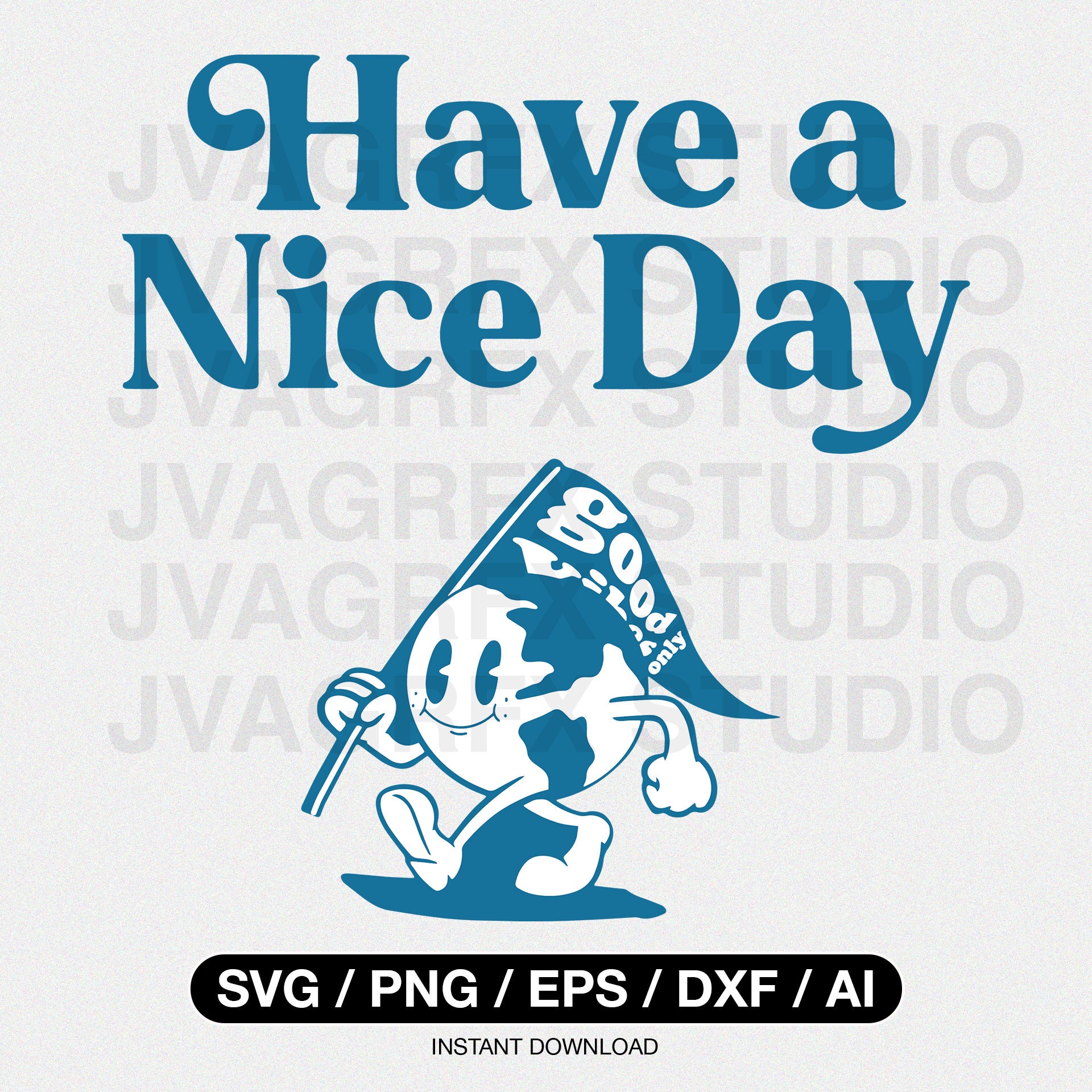 Have a Nice Day SVG Retro Svg Design Quote Sayings Svg - Etsy