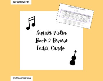 Suzuki Review Cards - Etsy