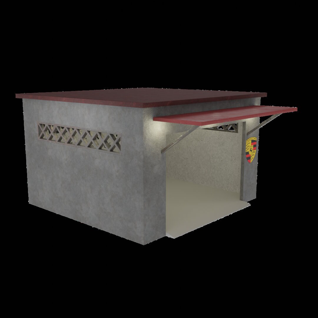 Garage With Canopy Scale 1:64 - 3D Printable File (STL) for Diecast ...