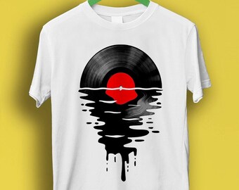 Melting Vinly T Shirt Dripping Cool Record DJ Music Gift Tee 84 - Etsy
