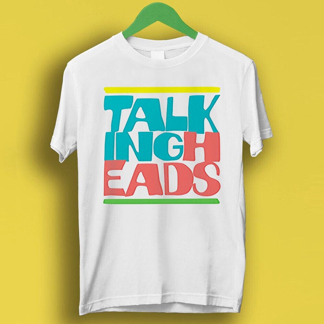 Talking Heads Retro 80s Typography Design Music Retro Cool Tee T Shirt ...