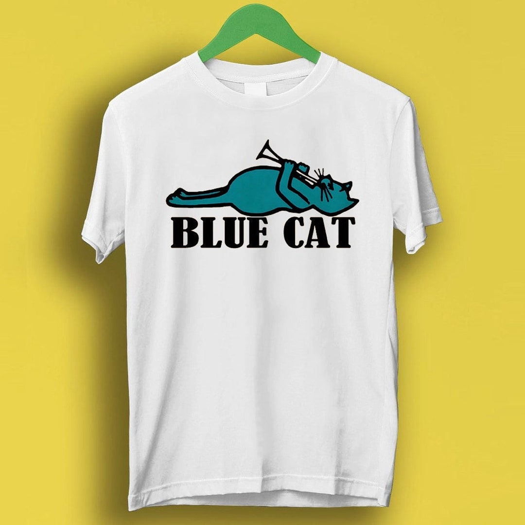 Blue Cat Records 60s Soul R&B Music Label Meme Gift Funny Tee Style ...