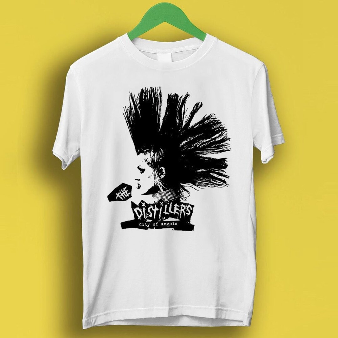 Mohawk the Distillers City of Angels Rock Punk Retro Super Cool Tee Top ...