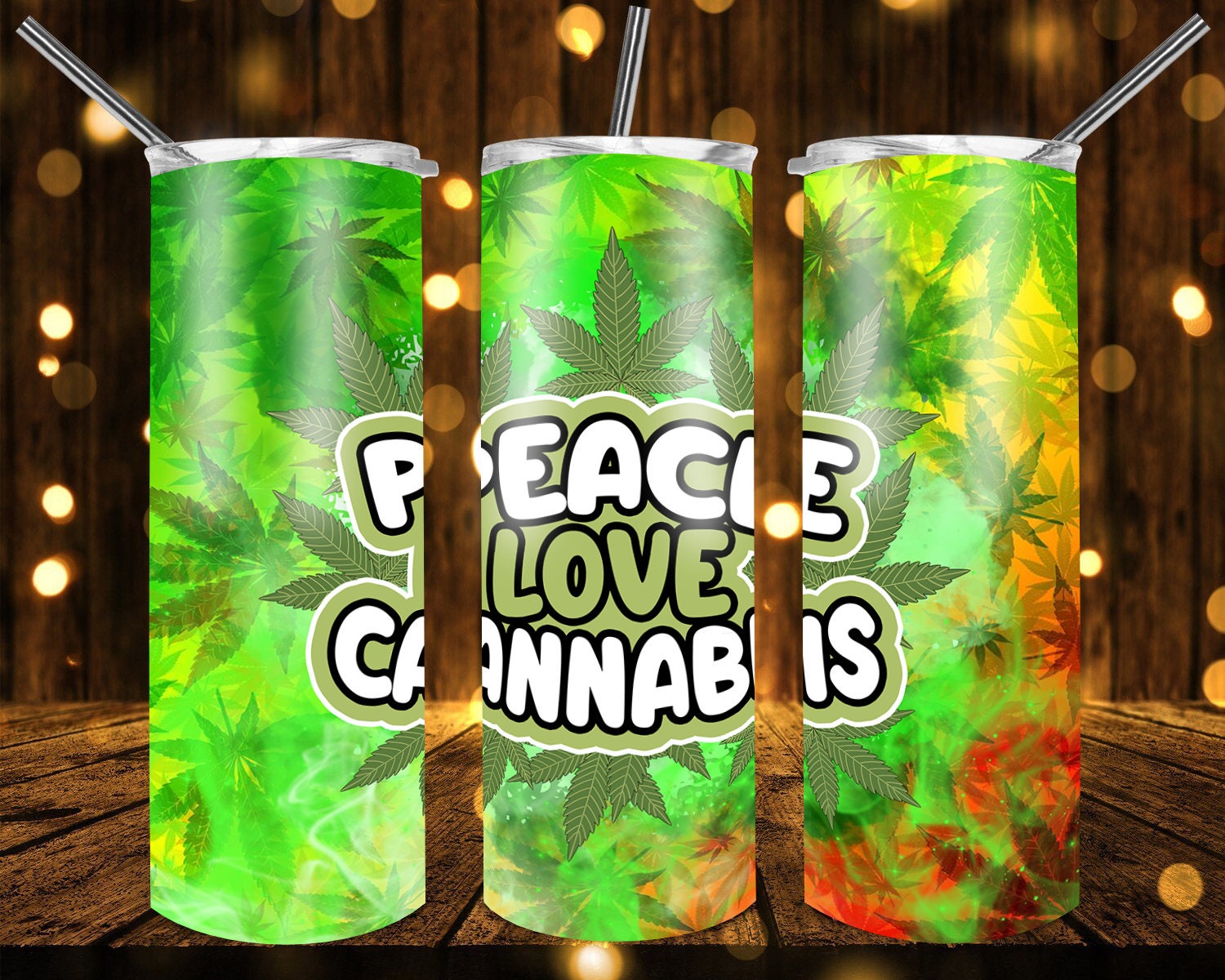 420 Cannabis Designs 20 Oz Tumblers Full Wrap Premium 420 Sublimation ...