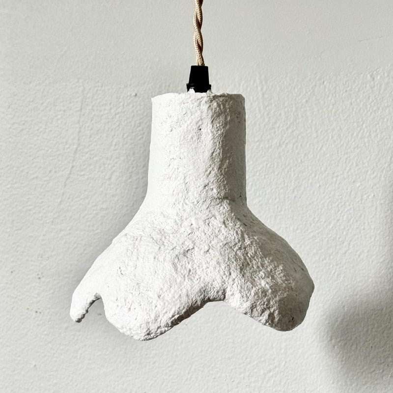 Paper Mache Pendant Light - Etsy