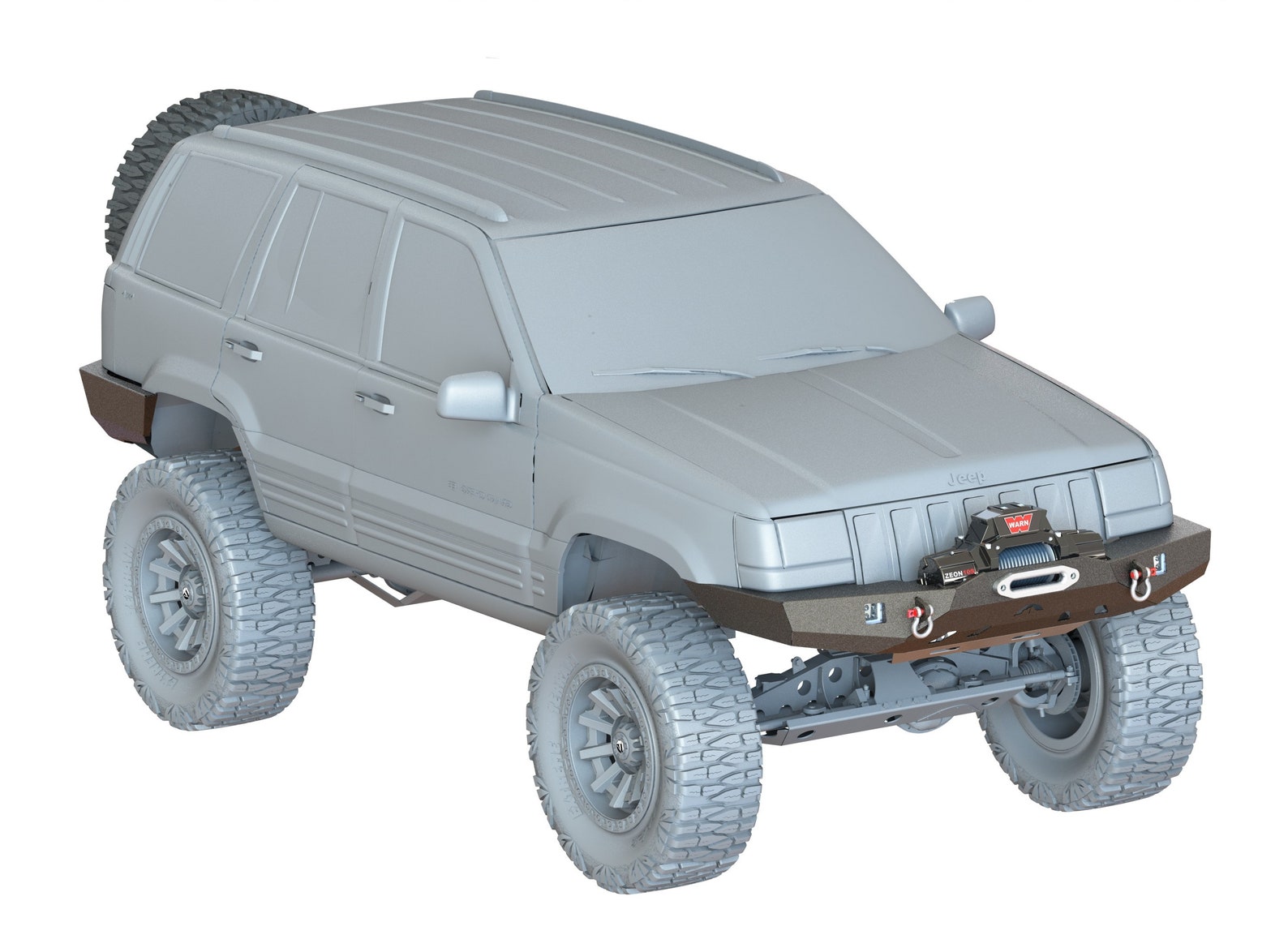 Jeep Grand Cherokee Zj Front Bumper DIY KIT Digital Files - Etsy