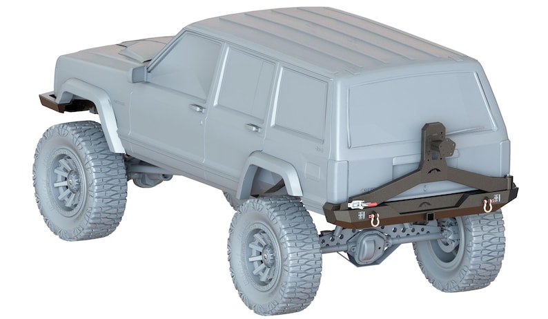 Jeep Grand Cherokee XJ Rear Bumper Wit Tire Carrier DIY KIT Digital ...