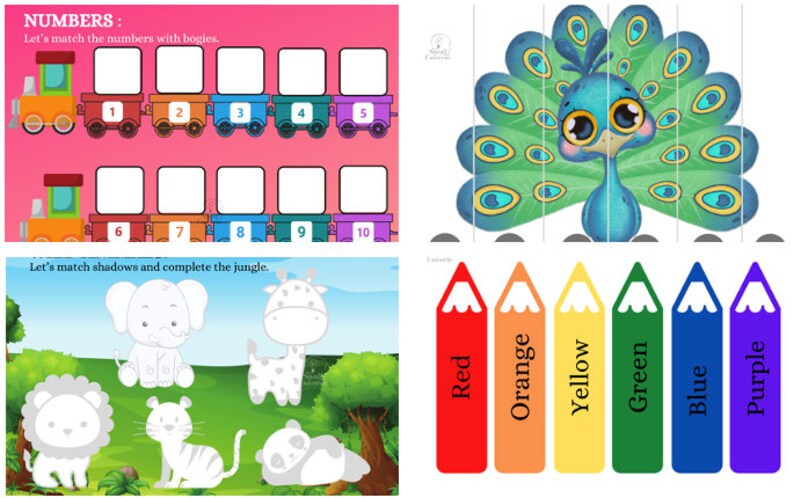 Color-shapes-sizes-number-alphabet Activities in Smalluniversebygauri's ...